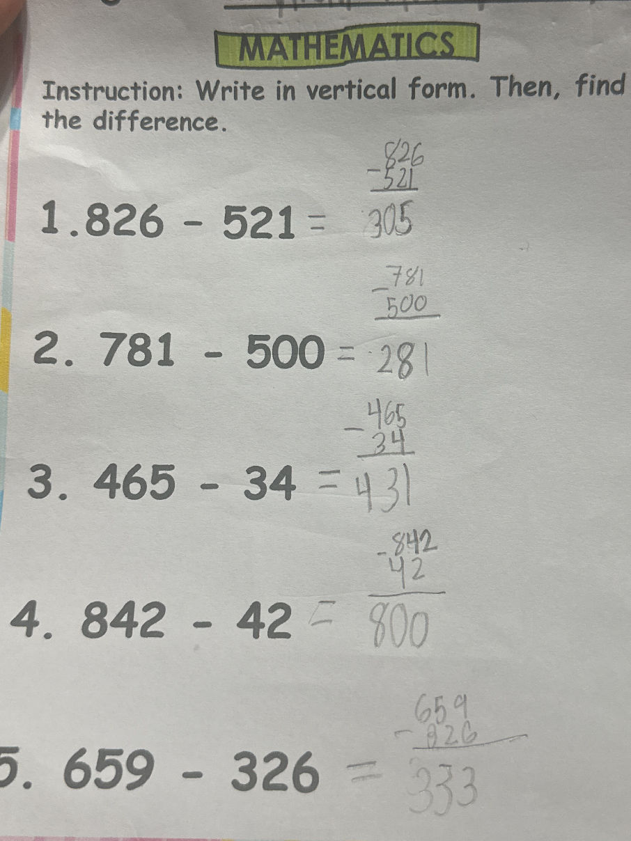 Instruction: Write in vertical form. Then, | StudyX