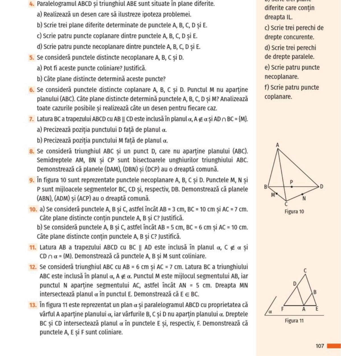 4. Paralelogramul ABCD și triunghiul ABE | StudyX