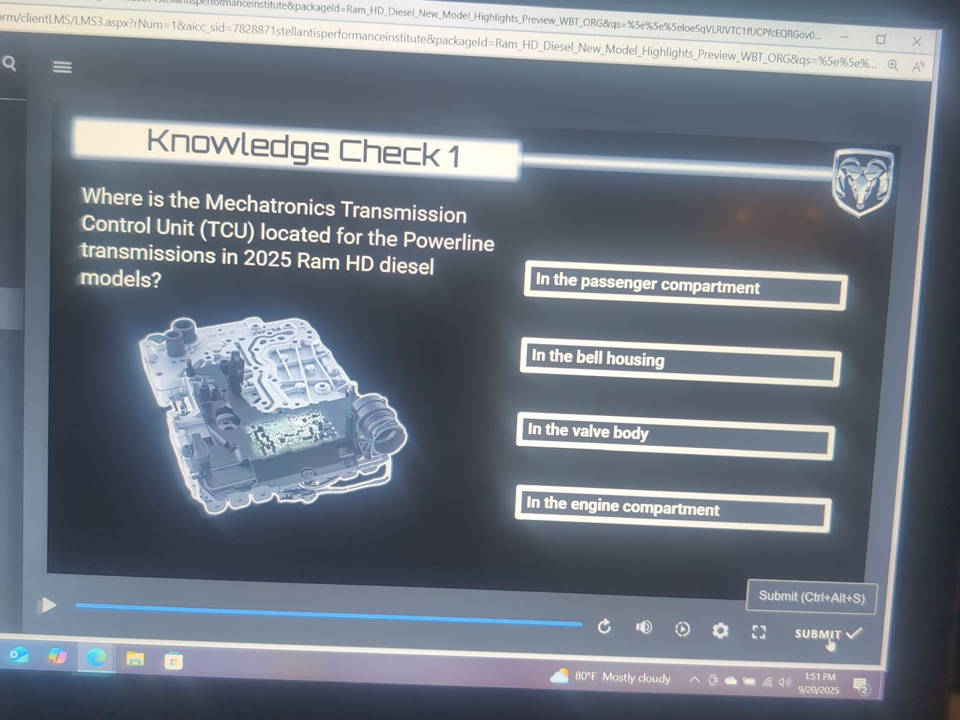 Where is the Mechatronics Transmission | StudyX