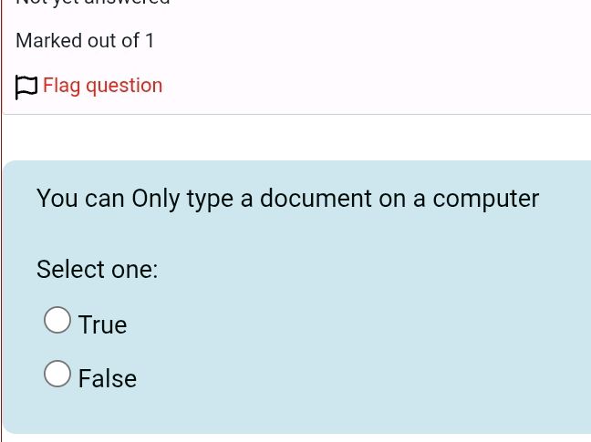 You can Only type a document on a computer | StudyX