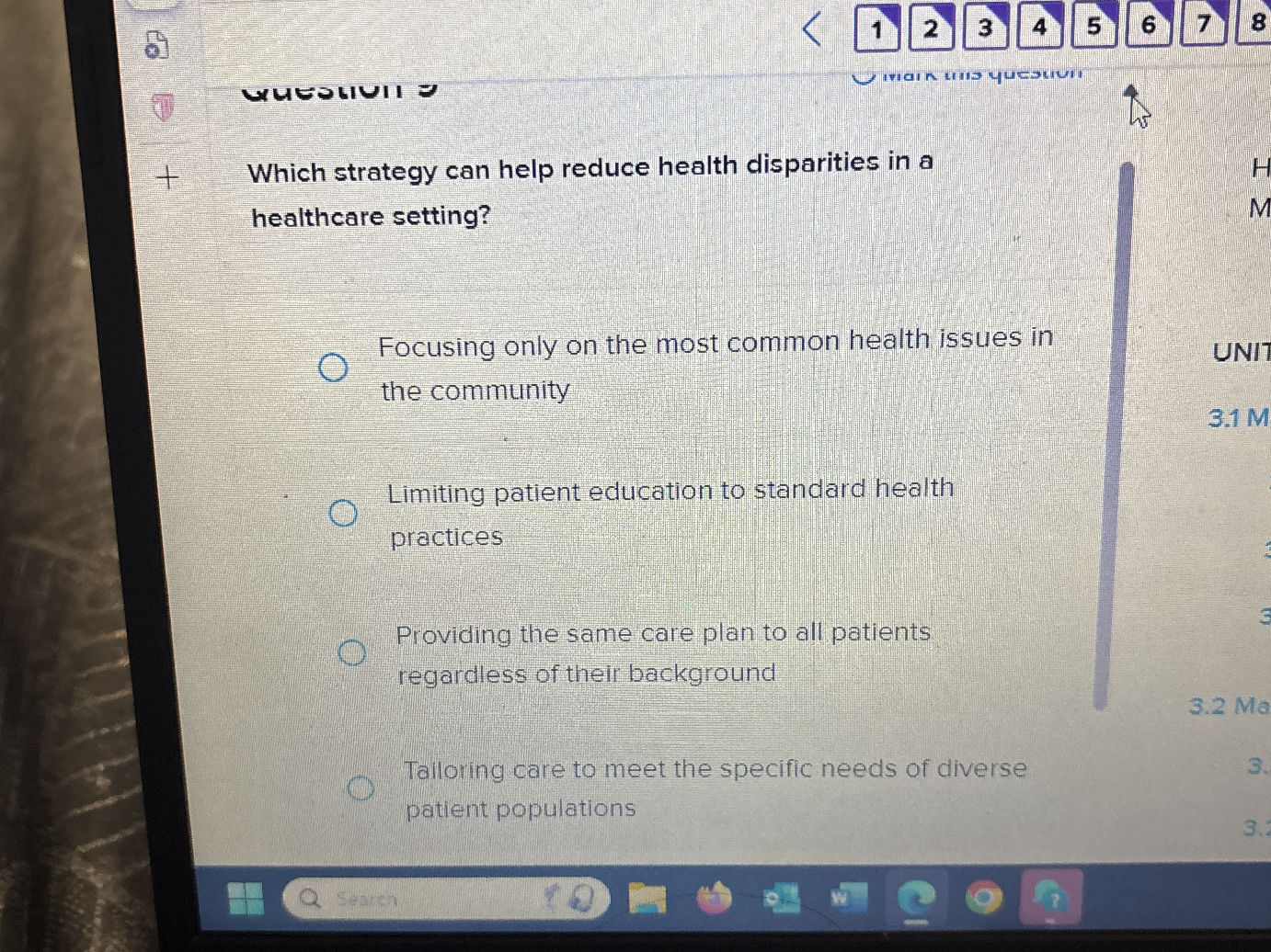 Which strategy can help reduce health | StudyX