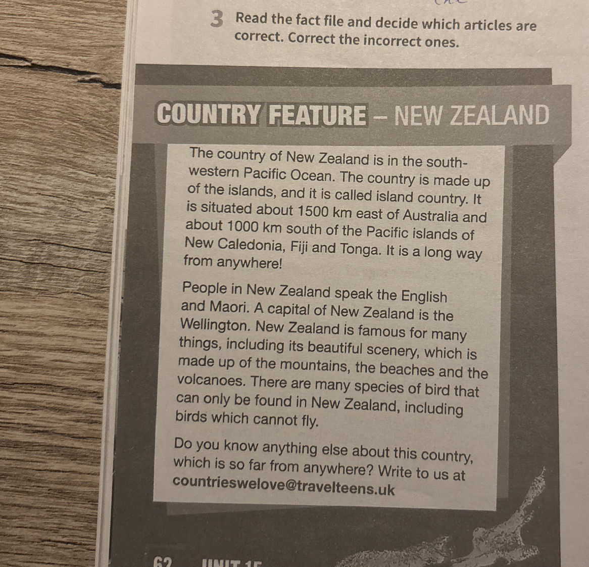 Read the fact file and decide which articles | StudyX