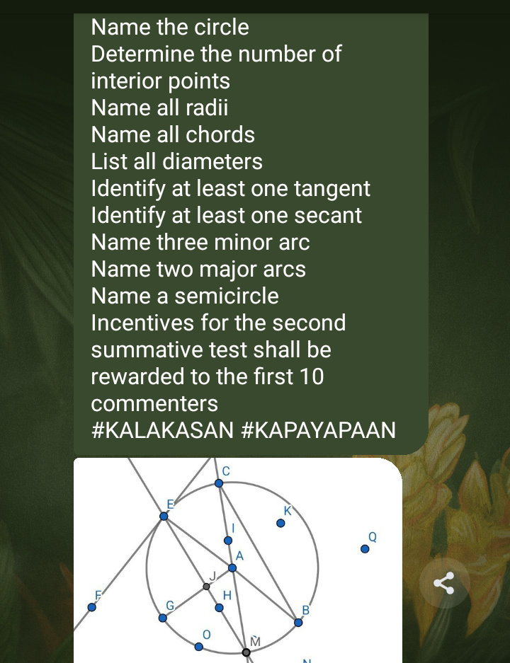 Name the circle Determine the number of | StudyX