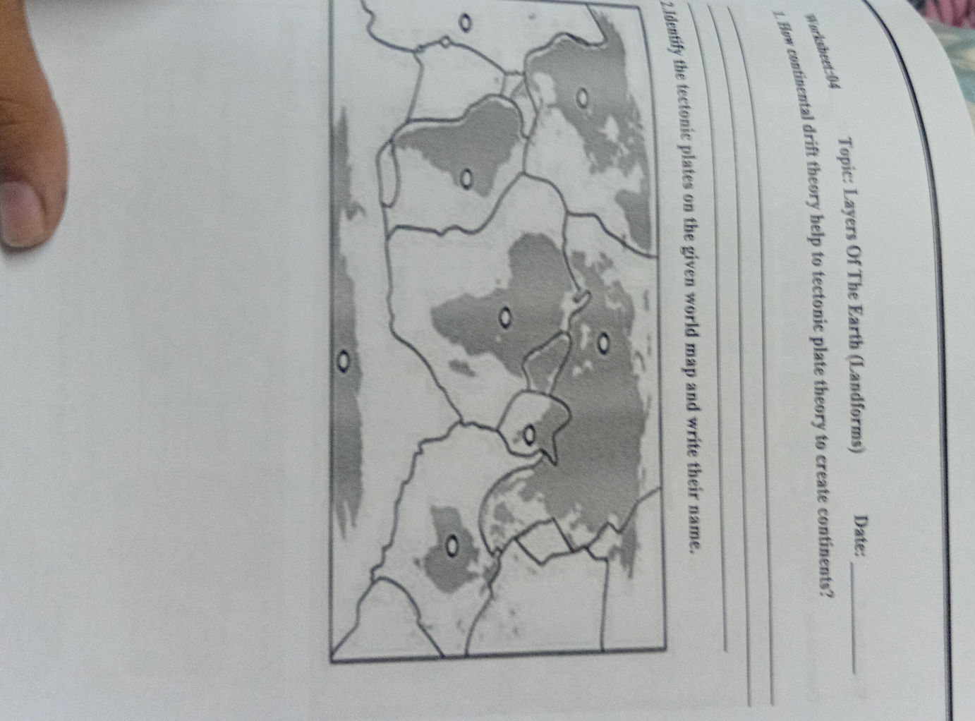 1. How continental drift theory help to | StudyX