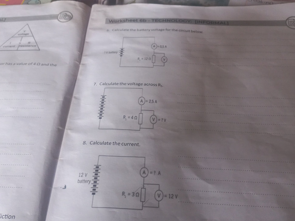 Calculate the current. ![circuit | StudyX