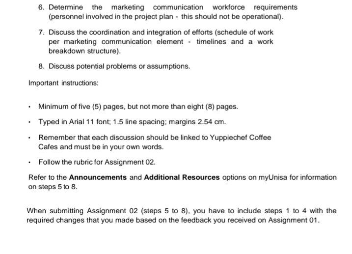 6. Determine the marketing communication | StudyX