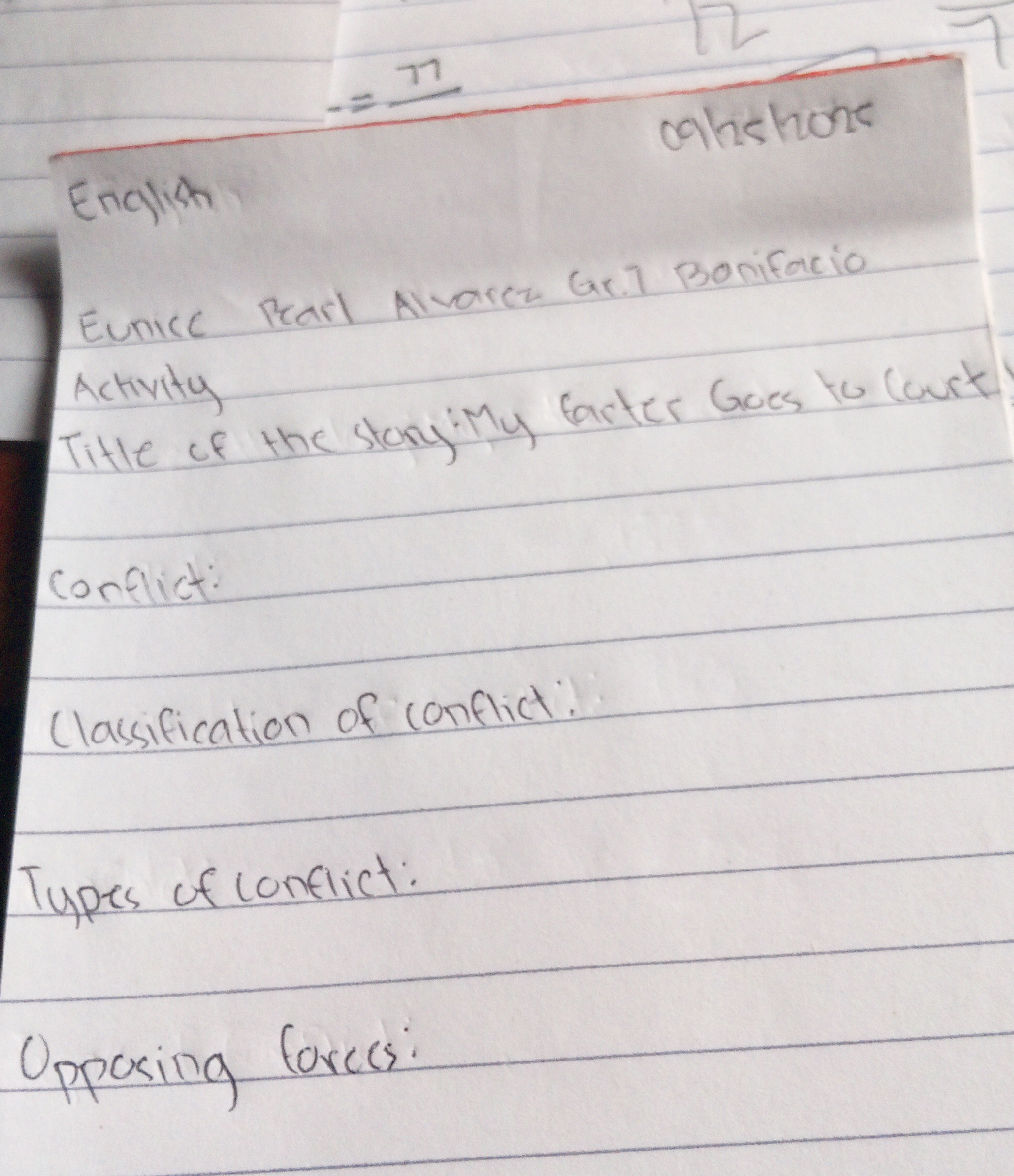 Conflict: Classification of conflict: | StudyX