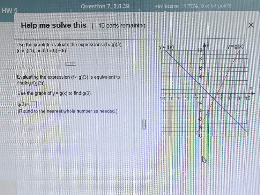 Use the graph to evaluate the expressions | StudyX