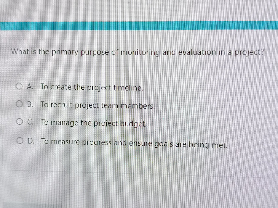 What is the primary purpose of monitoring | StudyX