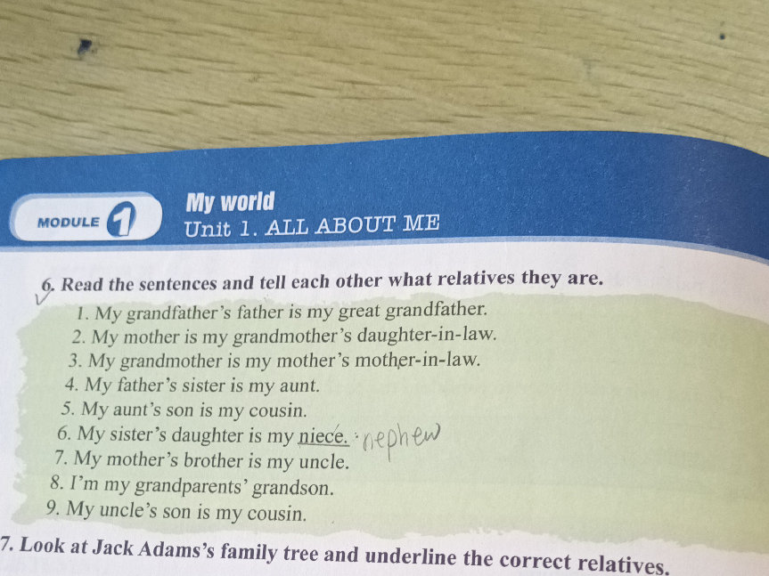 6. Read the sentences and tell each other | StudyX