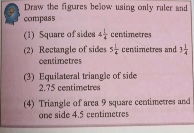 Draw the figures below using only ruler and | StudyX