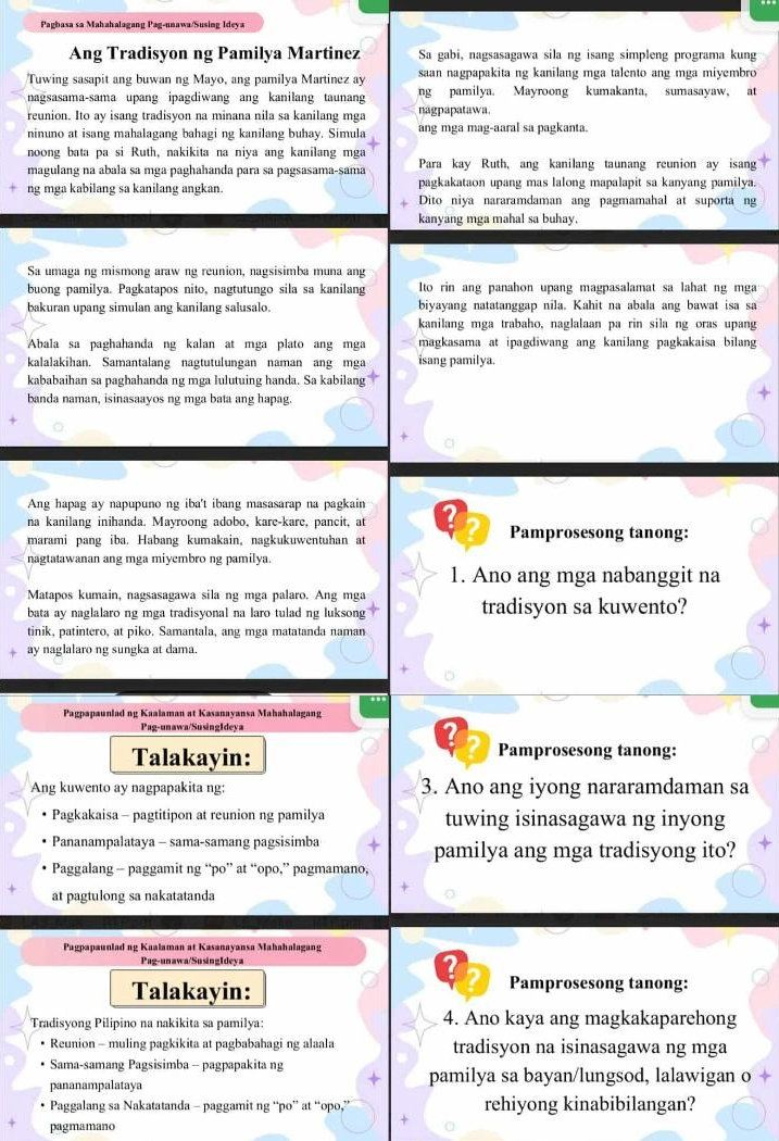 Pamprosesong tanong: 1. Ano ang mga | StudyX