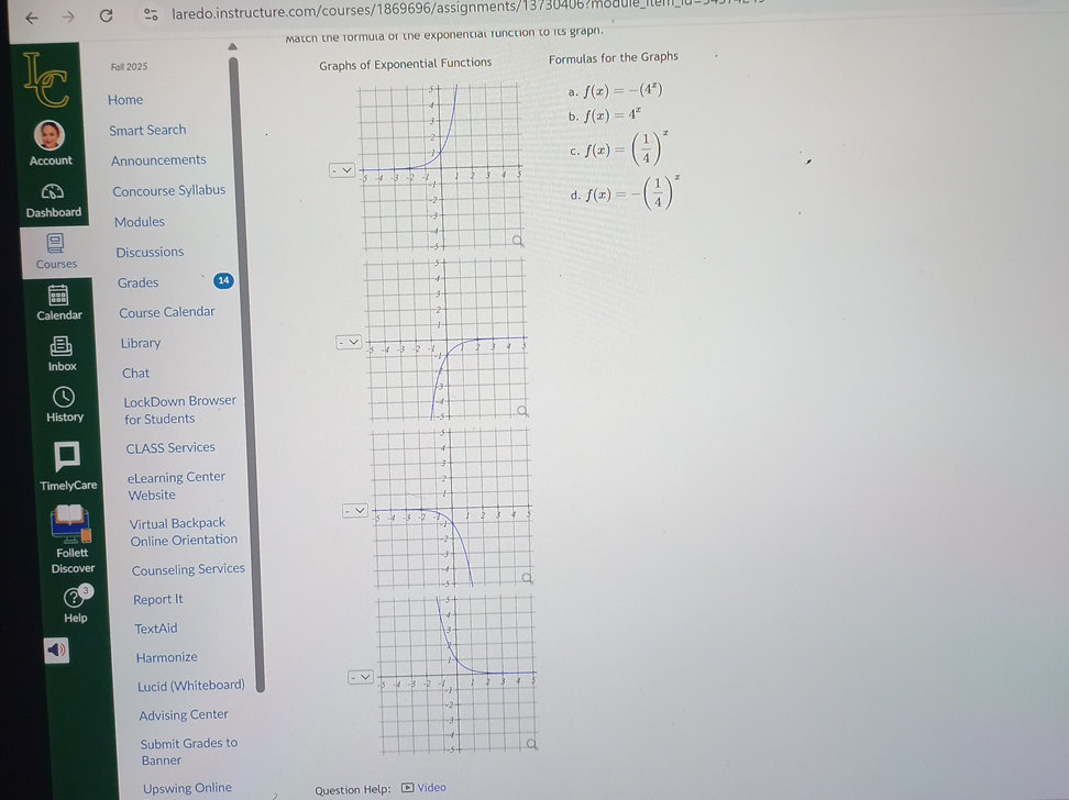 Match the formula or the exponential | StudyX
