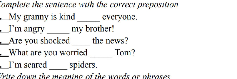 Complete the sentence with the correct | StudyX