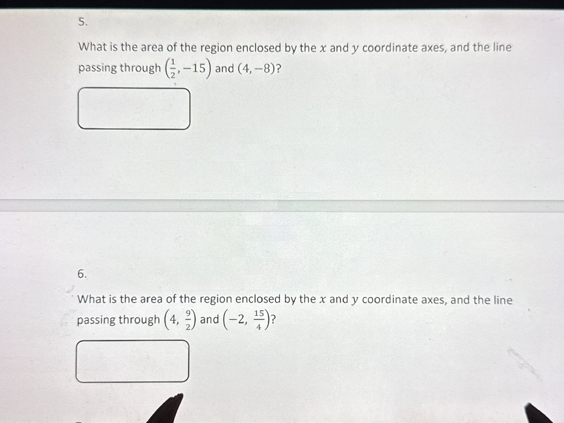 5. What is the area of the region enclosed | StudyX