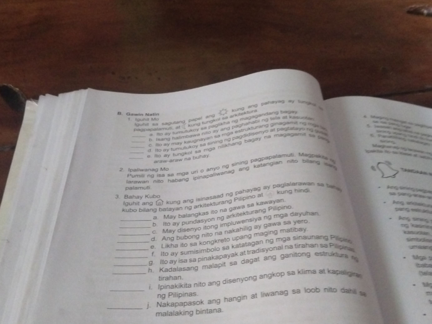 B. Gawin Natin 1. Iguhit Mo Iguhit sa | StudyX