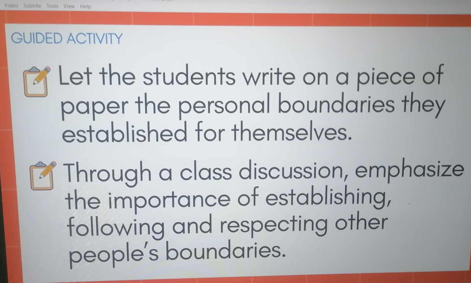 Let the students write on a piece of paper | StudyX