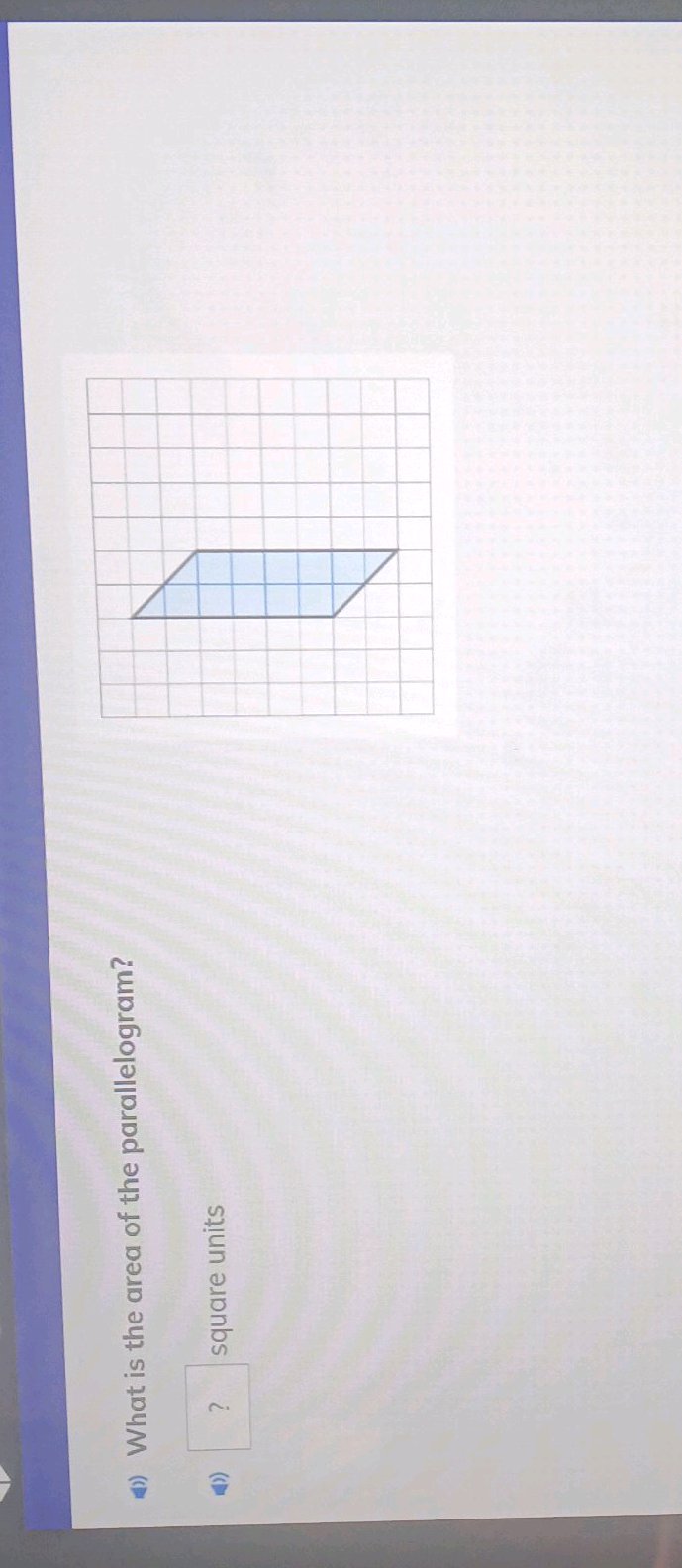 What is the area of the parallelogram? ? | StudyX