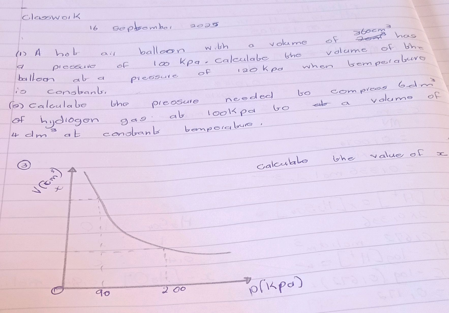 (1) A hot air balloon with a volume of | StudyX