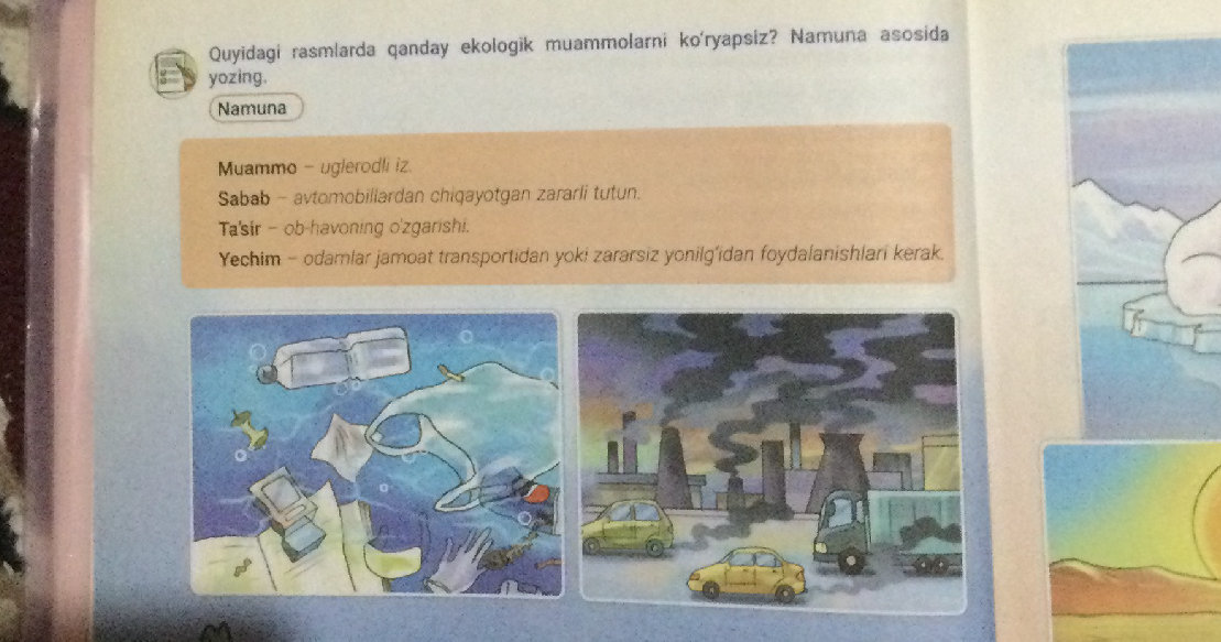 Quyidagi rasmlarda qanday ekologik | StudyX