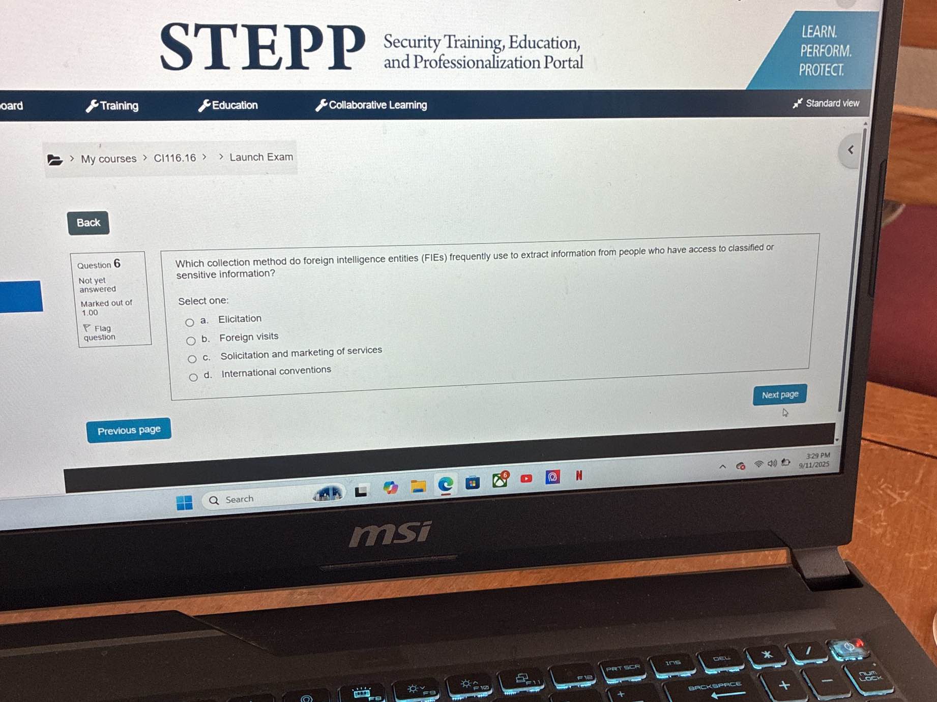 Question 6 Which collection method do | StudyX