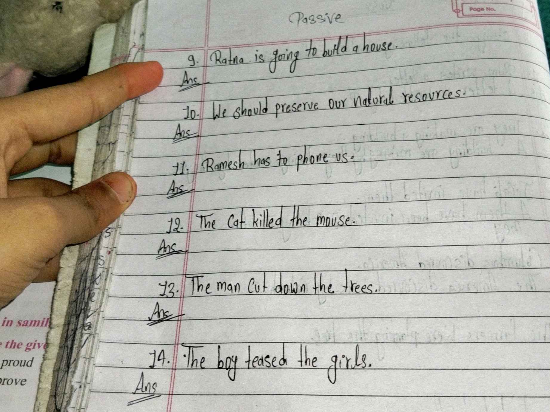 9. Ratna is going to build a house. 10. We | StudyX