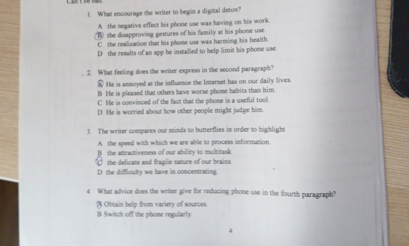 2. What feeling does the writer express in | StudyX