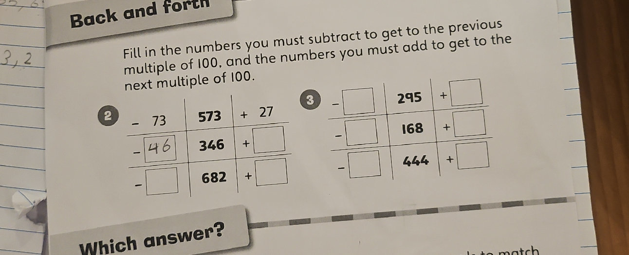 Fill in the numbers you must subtract to get | StudyX