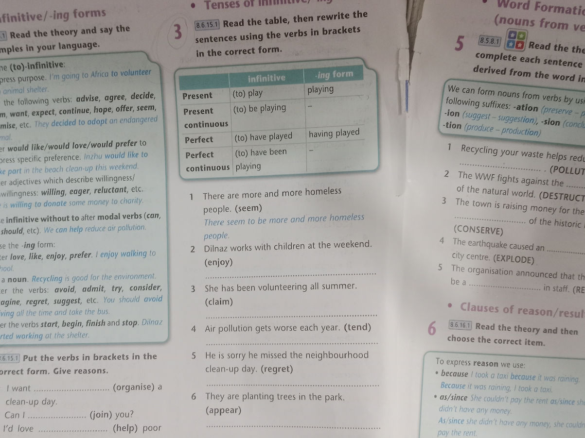 Put the verbs in brackets in the correct | StudyX
