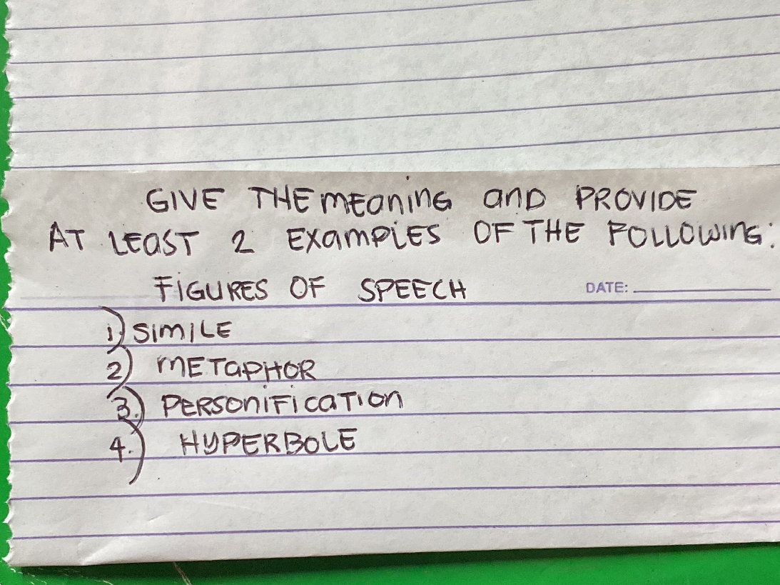 GIVE THE MEANING AND PROVIDE AT LEAST 2 | StudyX