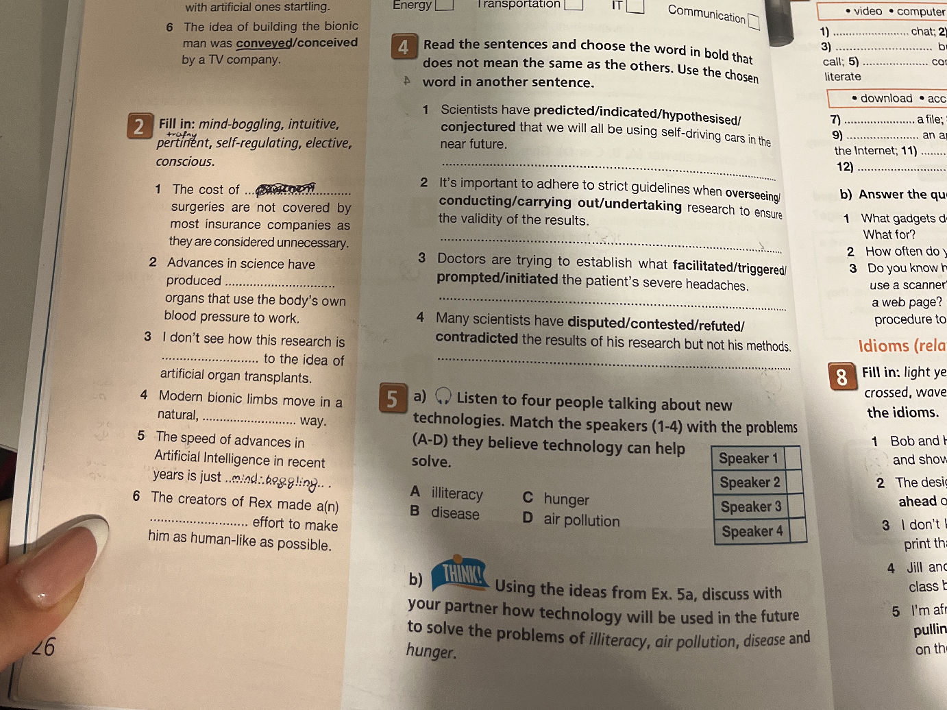 2 Fill in: mind-boggling, intuitive, | StudyX