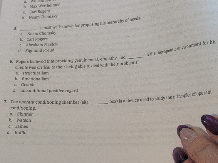 7. The operant conditioning chamber (aka | StudyX