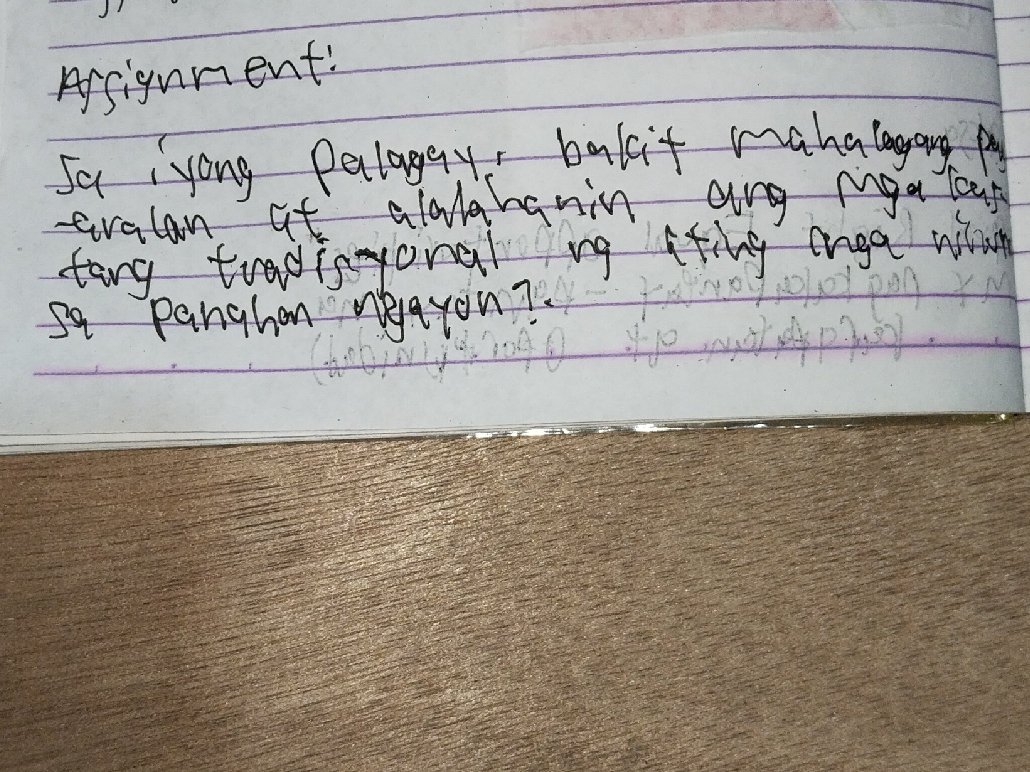 Sa iyong palagay, bakit mahalagang | StudyX