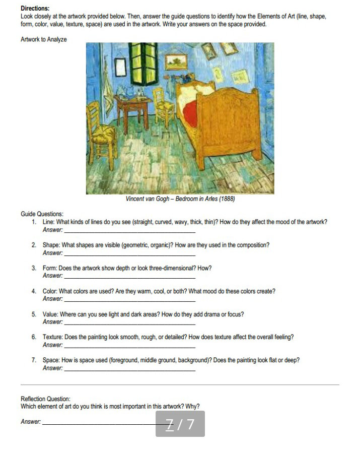 Directions: Look closely at the artwork | StudyX