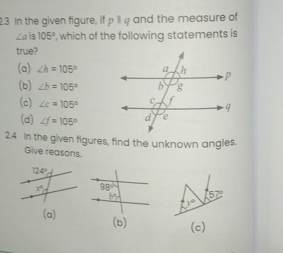 In the given figures, find the unknown | StudyX