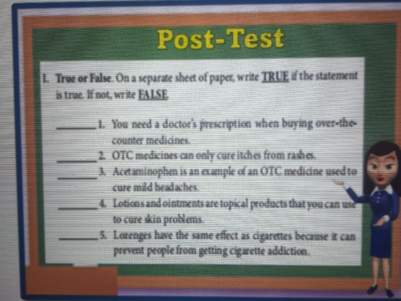 1. True or False. On a separate sheet of | StudyX