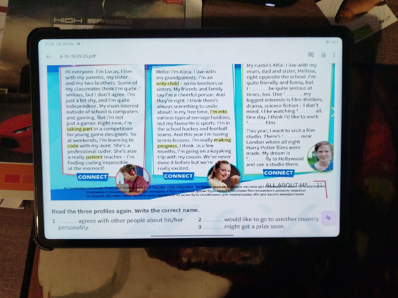 Hi everyone. I'm Lucas. I live with my | StudyX