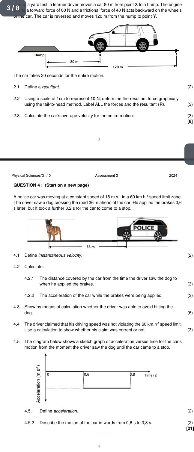a yard test, a learner driver moves a car 80 | StudyX