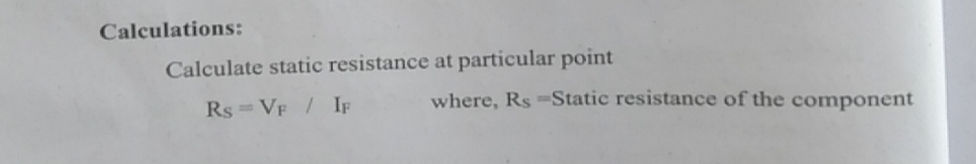 Calculate static resistance at particular | StudyX