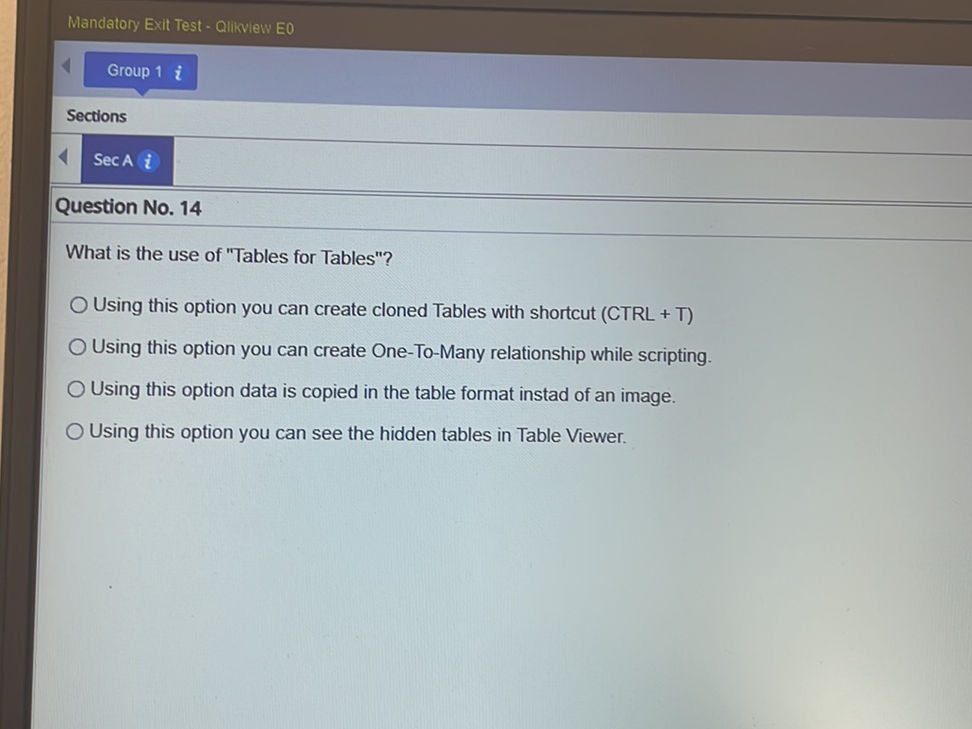 What is the use of "Tables for Tables"? | StudyX