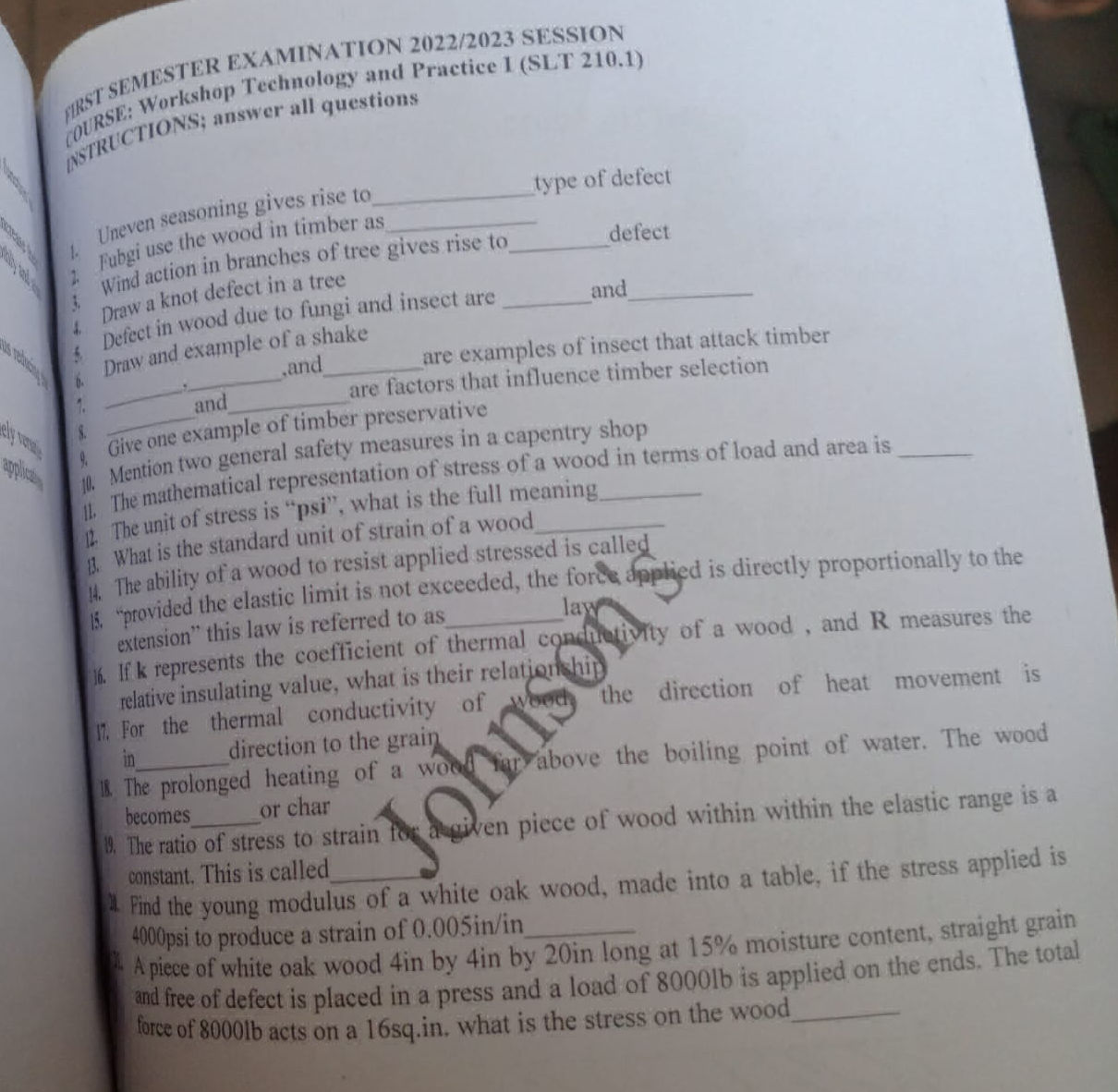 1. Uneven seasoning gives rise to _______ | StudyX