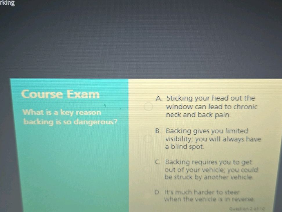What is a key reason backing is so | StudyX
