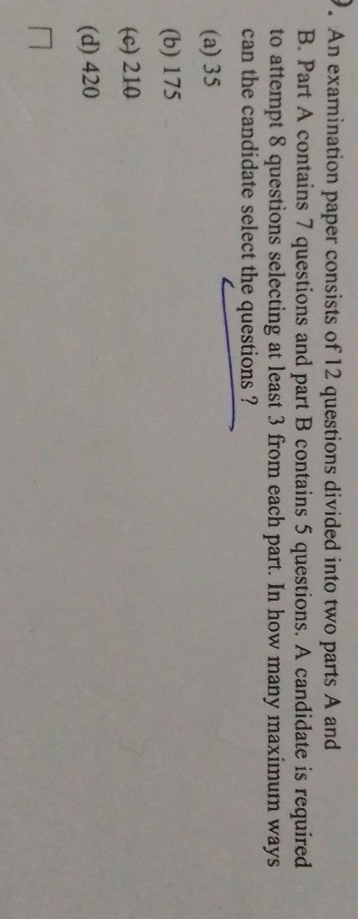 9. An examination paper consists of 12 | StudyX
