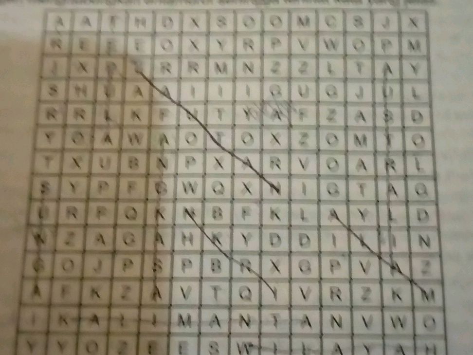 The image shows a word search puzzle. The | StudyX