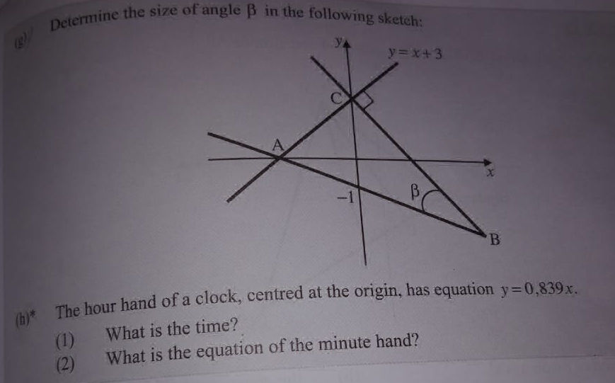 Determine the size of angle β in the | StudyX