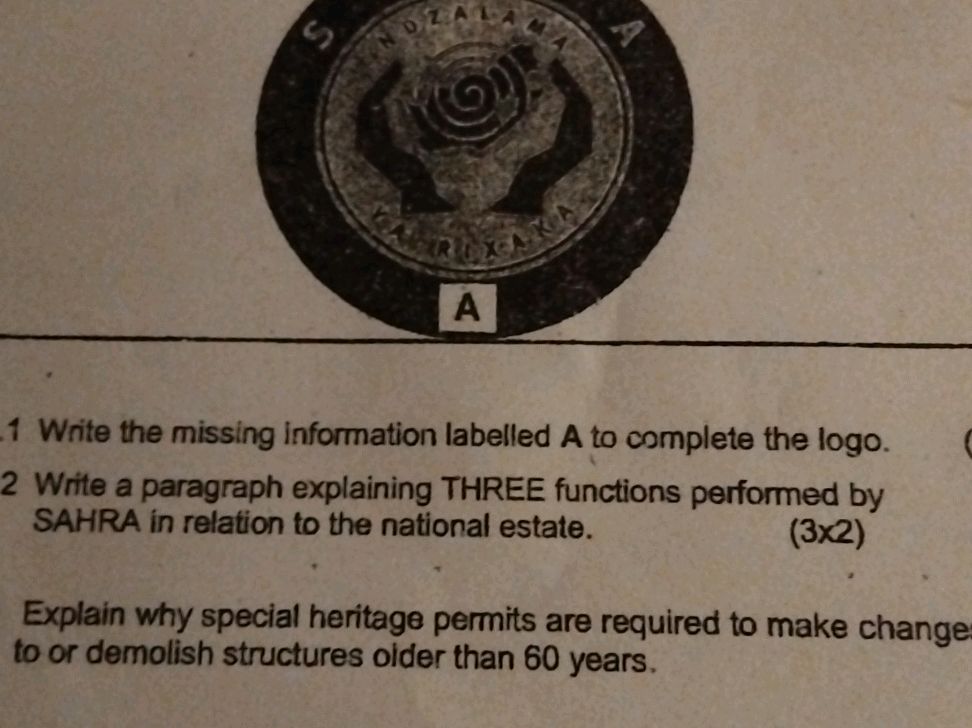 1. Write the missing information labelled A | StudyX