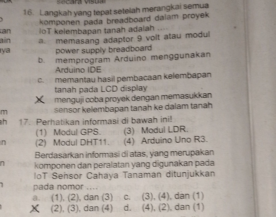 16. Langkah yang tepat setelah merangkai | StudyX