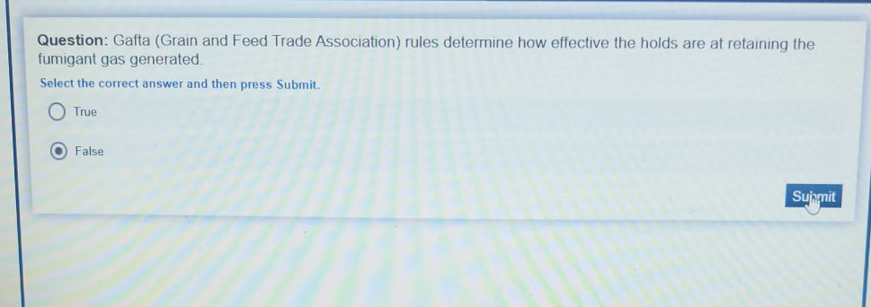 Question: Gafta (Grain and Feed Trade | StudyX