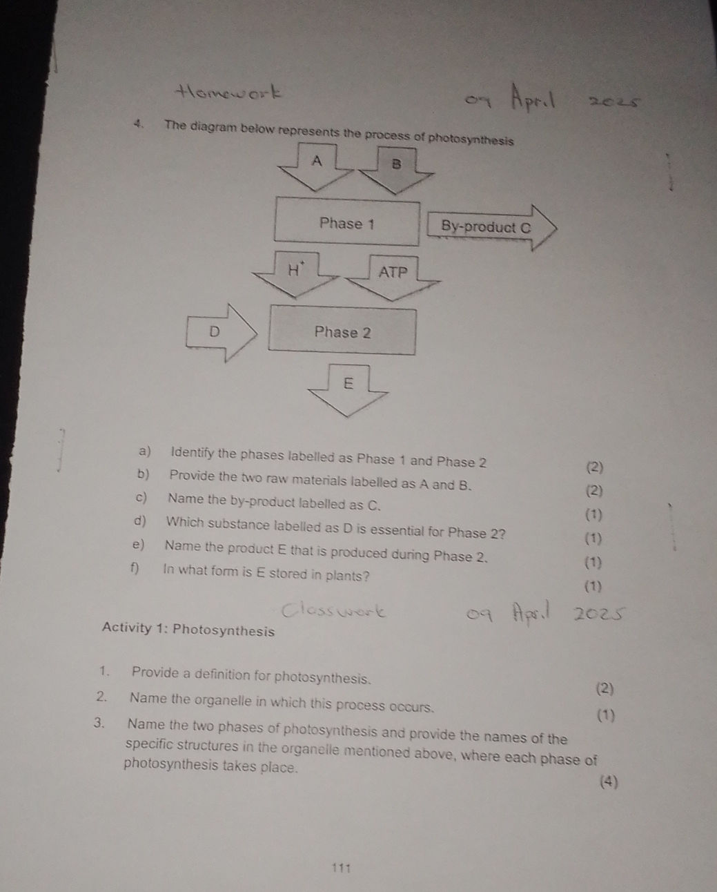 4. The diagram below represents the process | StudyX