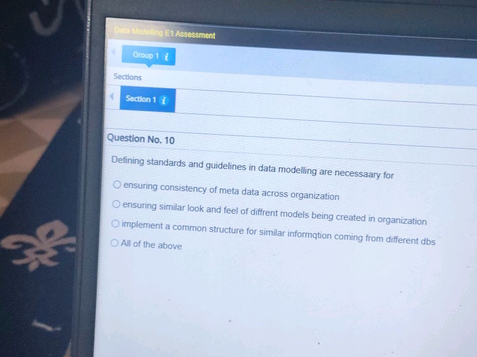 Question No. 10 Defining standards and | StudyX